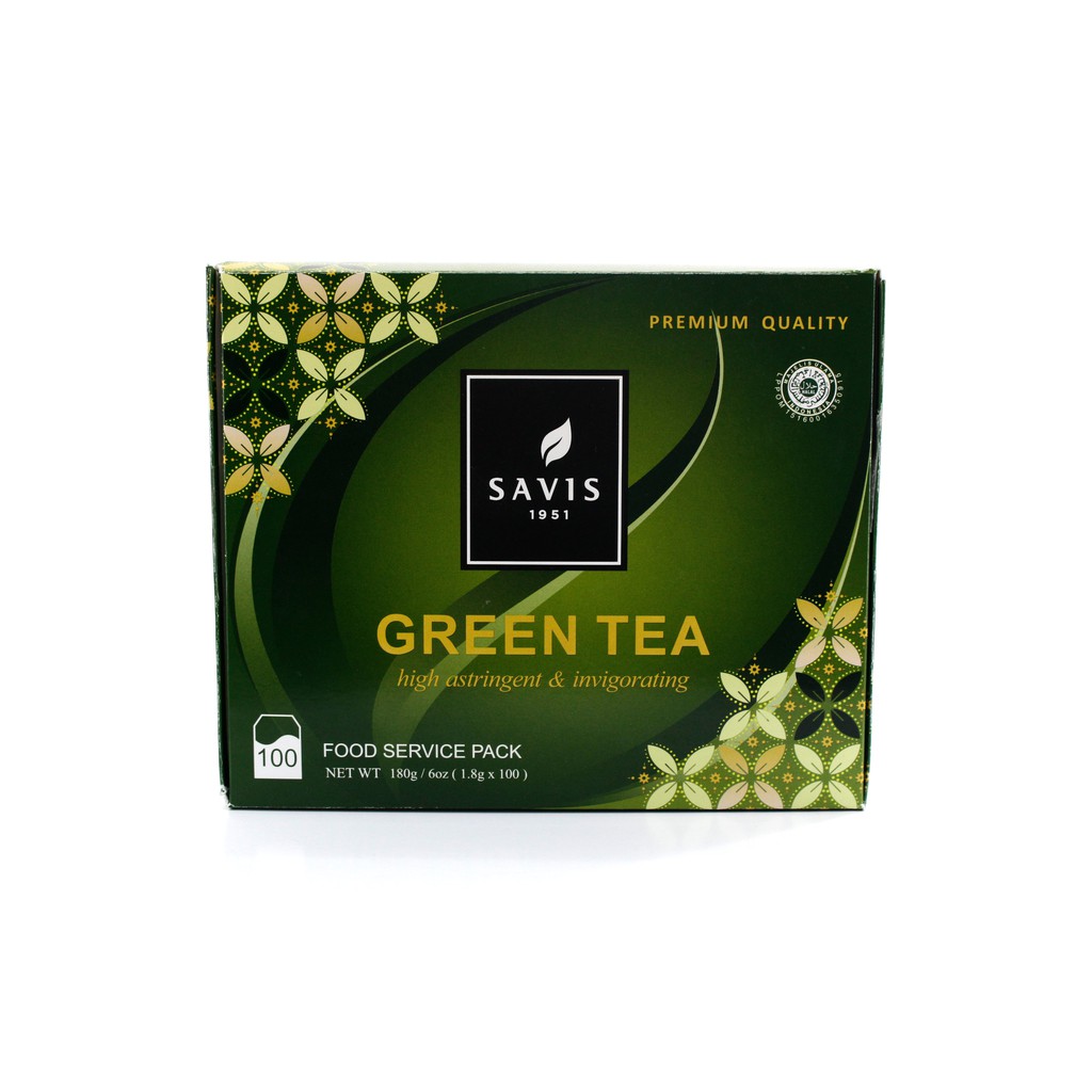 Jual Savis - Green Tea 100 Teabag | Shopee Indonesia
