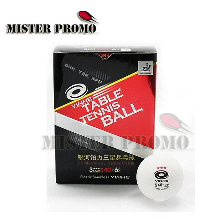 Jual Bola Pingpong Tenis Meja Yinhe 3 Star 40 6 pcs Original | Shopee Indonesia