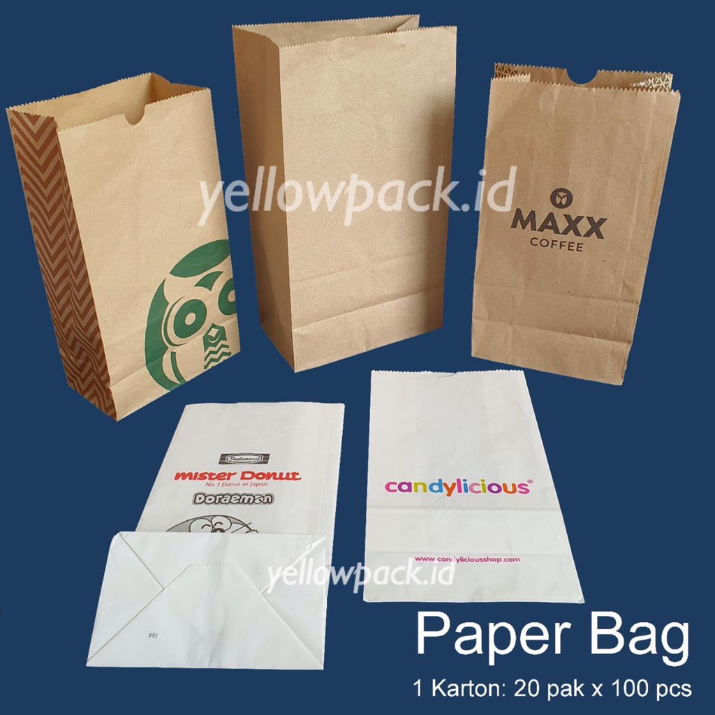 Jual Paperbag Makanan - Paperbag Roti - Paperbag Kentang - Food ...