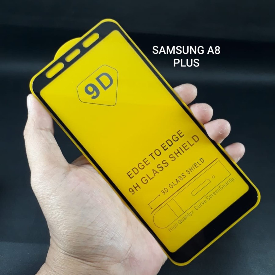 Jual Samsung A6+ 2018 A7 2018 A8 2018 A8+ 2018 Tempered Glass Full Lem 9D Full Cover Anti Gores ...