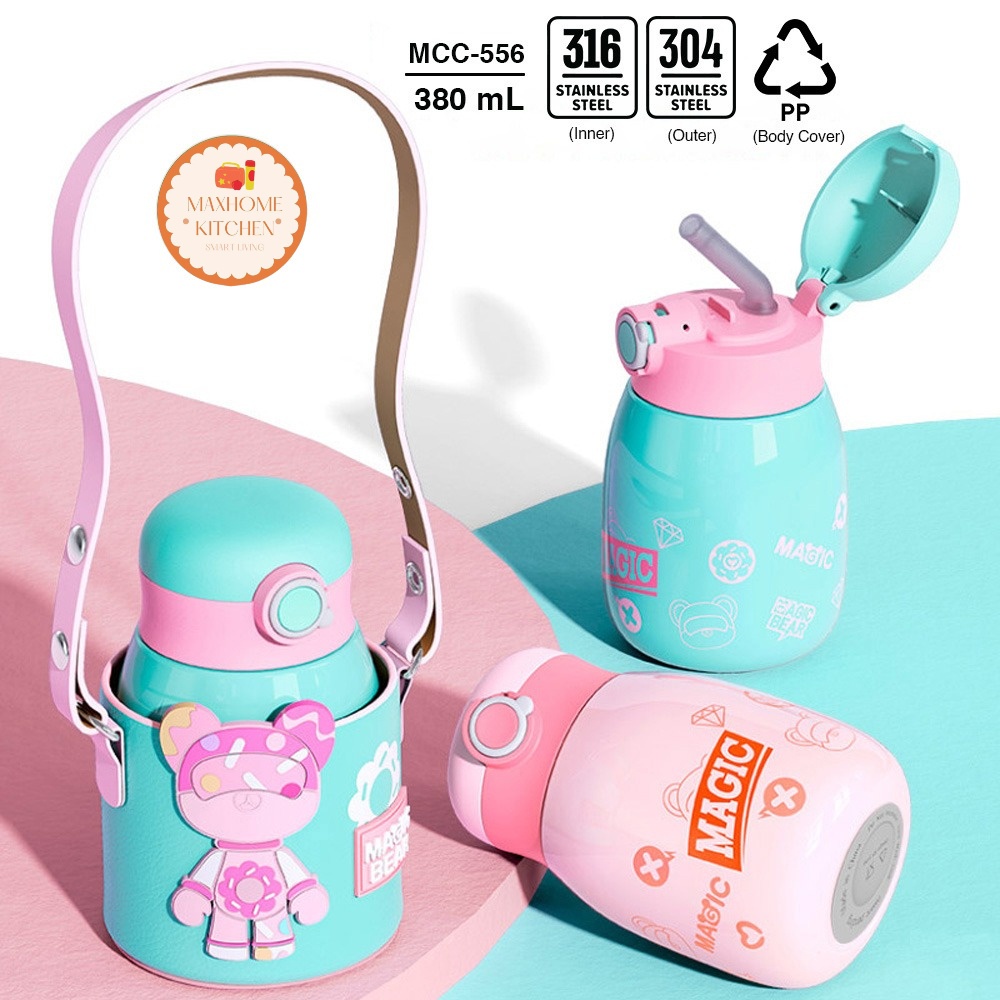 Jual Botol Anak Sultan MCC-556 Vacuum Flask 380ML Free Tas Holder ...