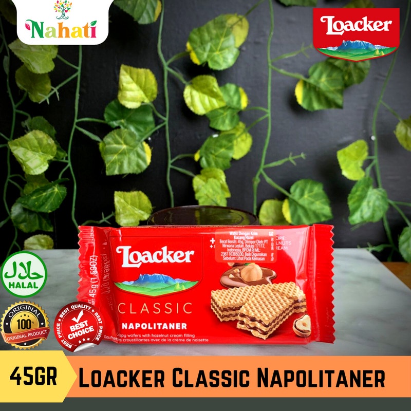 Jual Loacker Classic Napolitaner 45gr / Crispy Wafers With Hazelnut ...