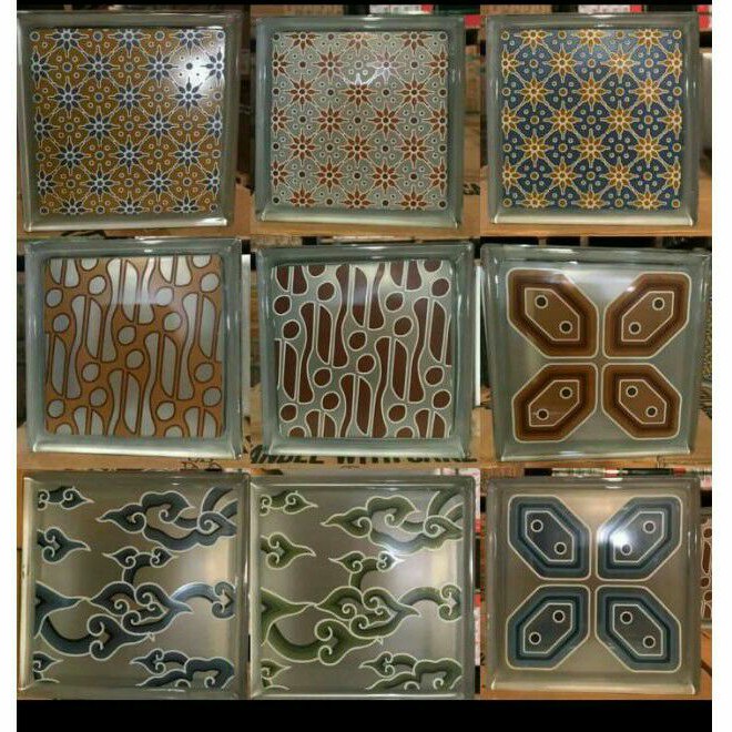 Jual Mulia Glass Block The Batik Series | Shopee Indonesia