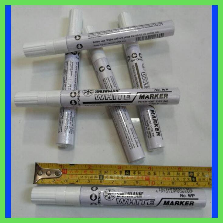 Jual SPIDOL SNOWMAN WHITE PAINT MARKER WP-12 / SPIDOL TINTA PUTIH ...