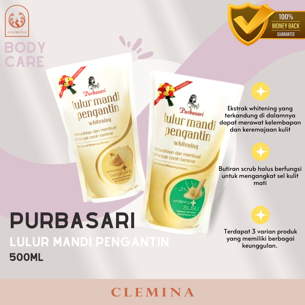 Jual Purbasari Lulur Mandi Pengantin Bengkoang Susu Mutiara 500 gram ...