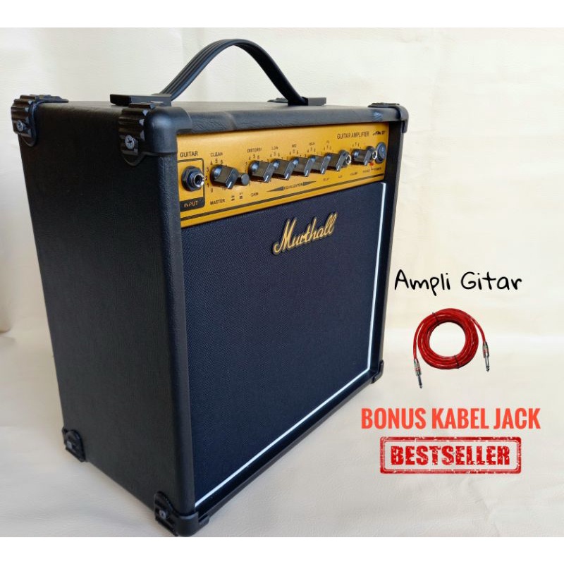 Jual Ampli gitar 3 input - ampli gitar 7 inc sudah distorsi & delay ...