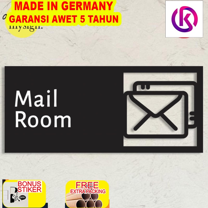 Jual Terlaris Mail Room Sign Akrilik Acrylic Sign Ruang Mail Modern ...