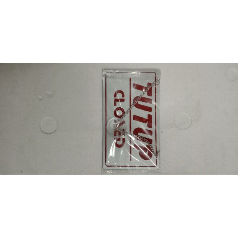 Jual Akrilik Plat Papan Open Close Buka Tutup Dengan Rantai/Plat Rambu ...