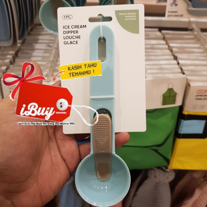 Jual Miniso Ice Cream Dipper Plastik Sendok Scoop Es Krim With Tuas ...