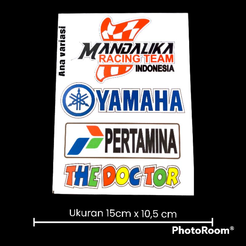 Jual STICKER SPONSOR MOTO GP STIKER SIRKUIT MANDALIKA INDONESIA STIKER ...