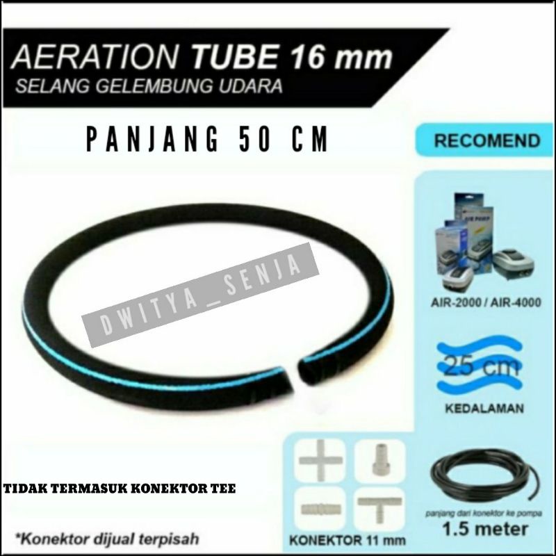 Jual Selang Uniring, Selang Aerator 16mm x 10mm Selang Aerasi 50 cm ...