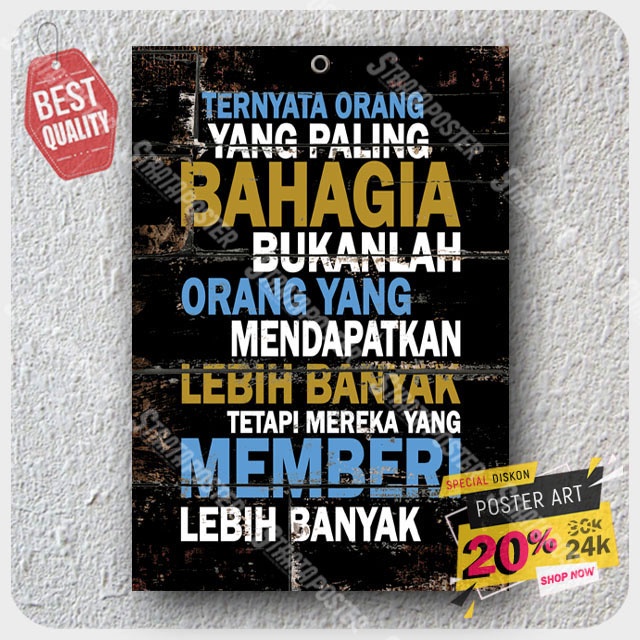 Jual katakata motivasi dinding Poster kamar aesthetic Dekorasi kamar ...