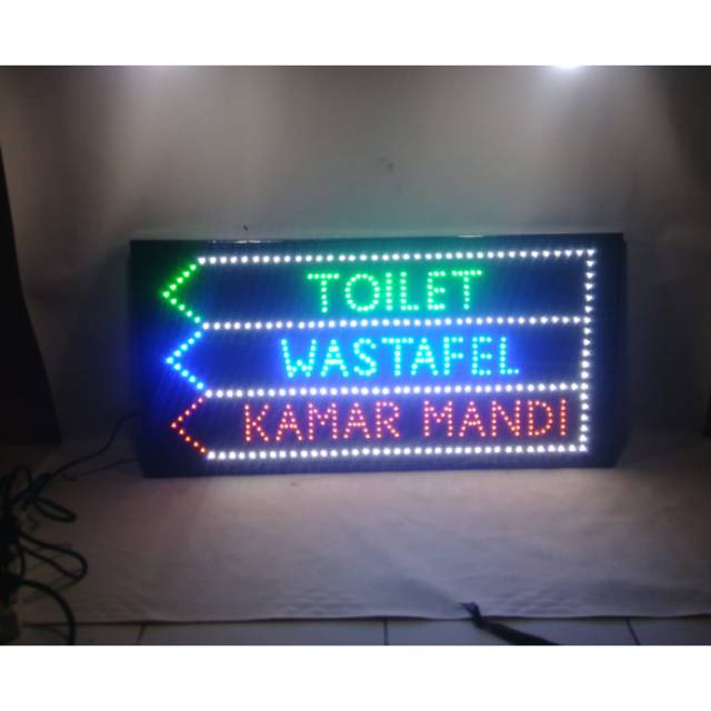 Jual Tulisan led / led sign toilet wastafel kamar mandi new | Shopee ...