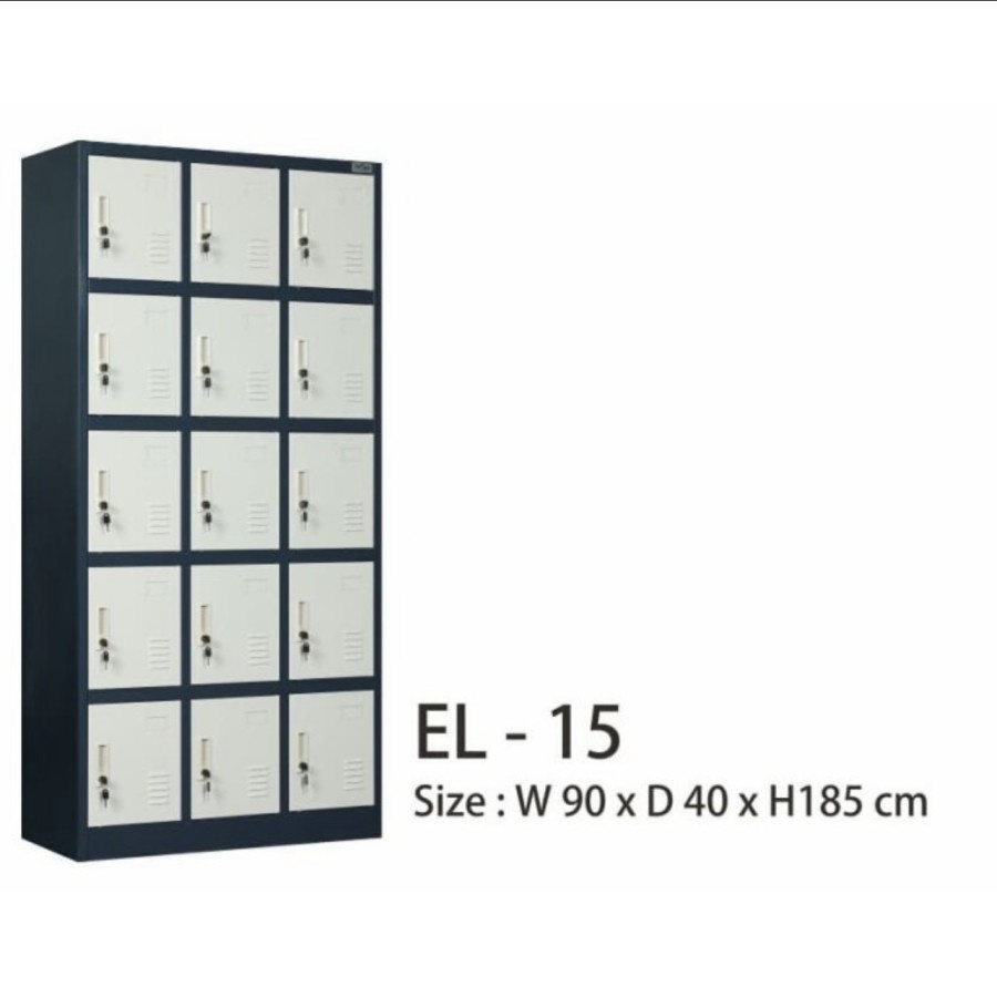 Jual Locker 15 pintu besi loker emporium lemari cabinet makassar murah ...