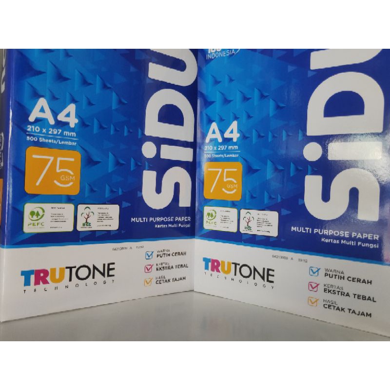 Jual Kertas HVS A4 Sidu 75gram | Shopee Indonesia