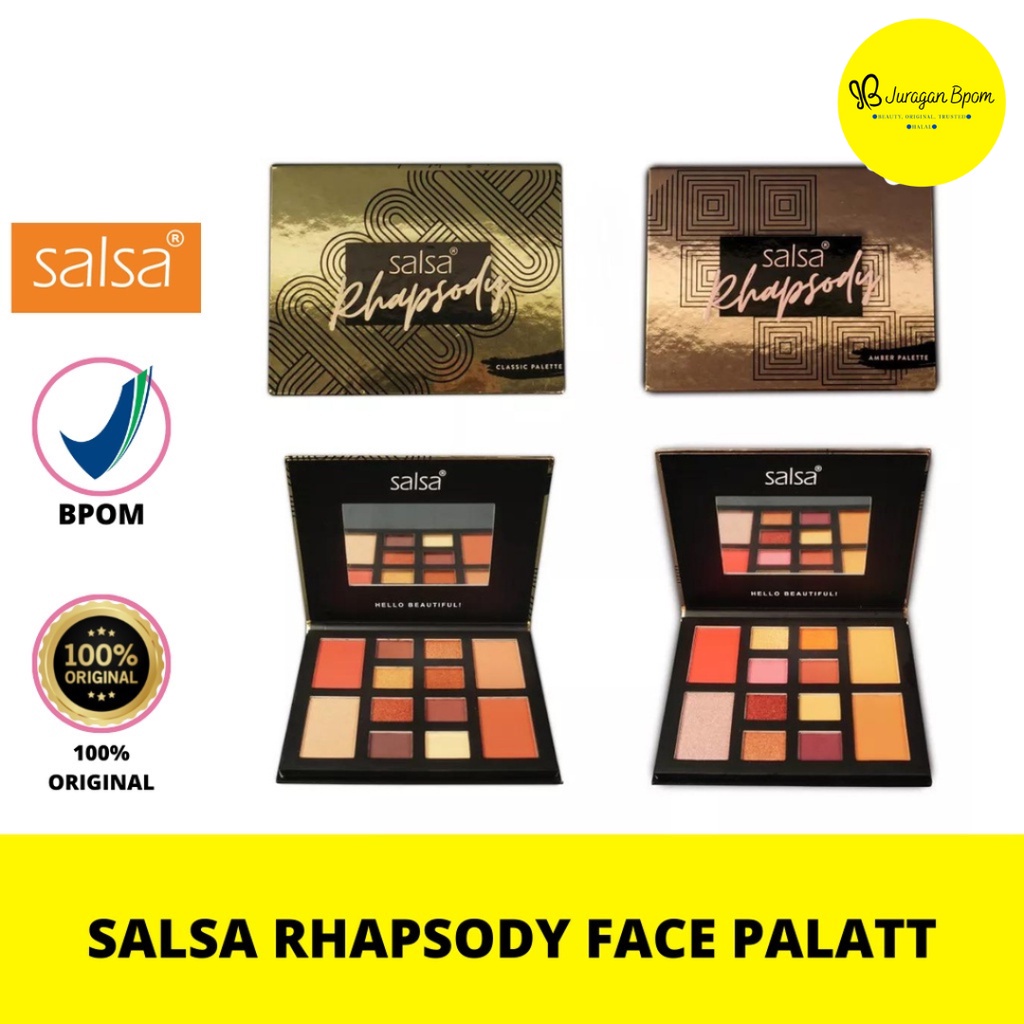 Jual SALSA Rhapsody Face Palatte / Make Up Kit / Eyeshadow Pallet ...