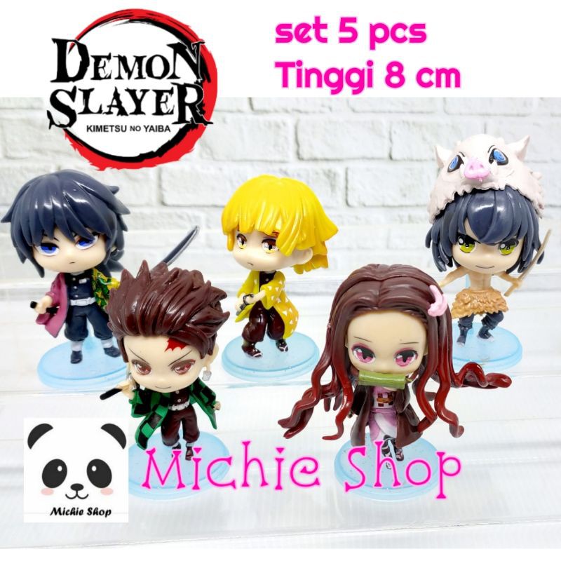 Jual Figure Demon Slayer Kimetsu No Yaiba (set 5) Tanjiro Nezuko ...