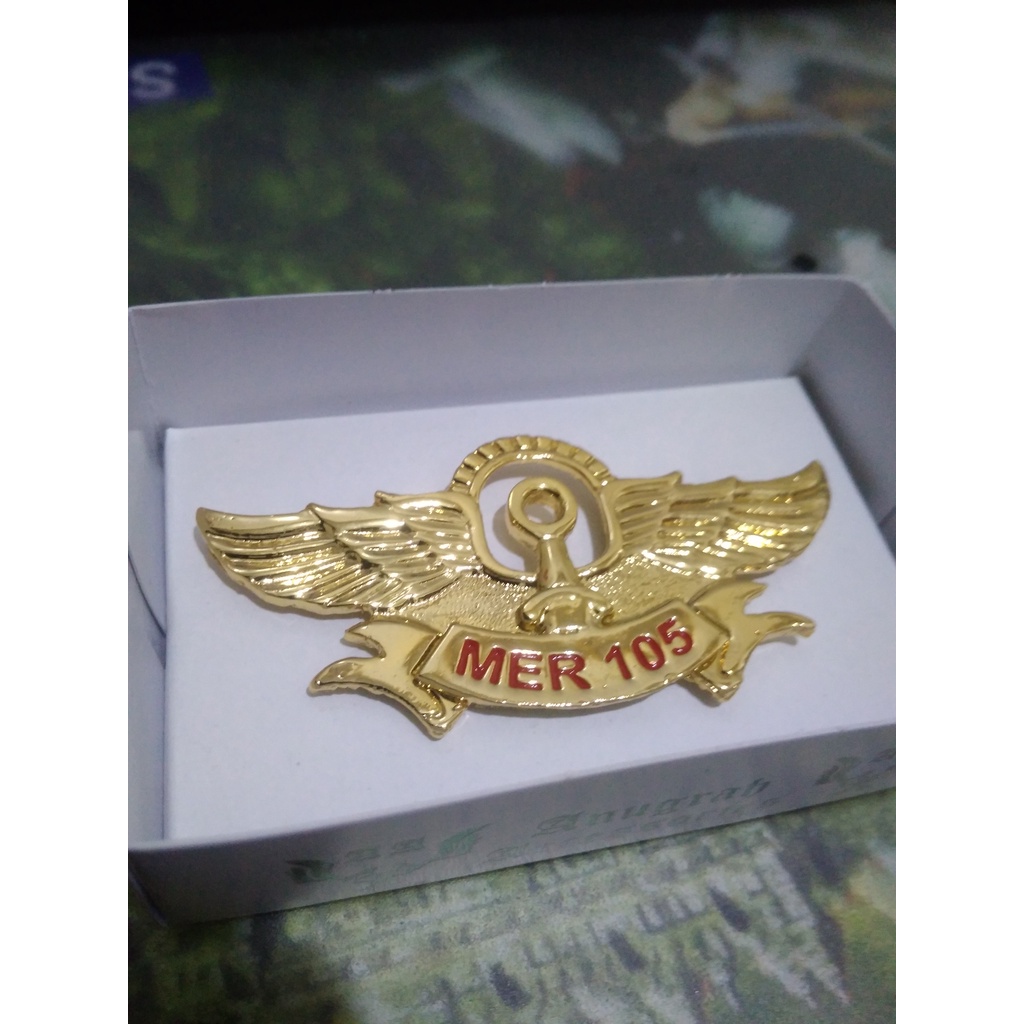 Jual brevet wing pin mer 105 armed pdh tni ad | Shopee Indonesia