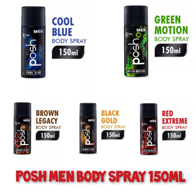 Jual POSH Men Body Spray 150ml | Shopee Indonesia