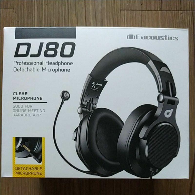 Jual dbE DJ80 Foldable DJ Headphone with Detachable Microphone | Dj 80 ...