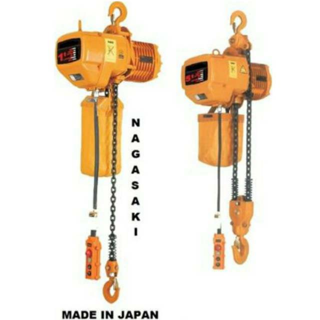 Jual CHAIN BLOCK ELECTRIC 1 ton x 6 meter NAGASAKI ELECTRIC CHAIN HOIST ...