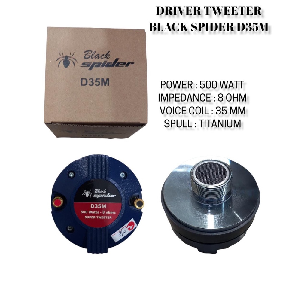 Jual DRIVER TWEETER BLACK SPIDER D35M driver twiter black spider d 35 m ...