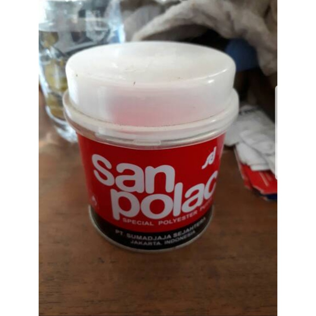 Jual Sanpolac 250 gram +Obat +Kape Dempul besi Mobil Motor/ San Polac ...