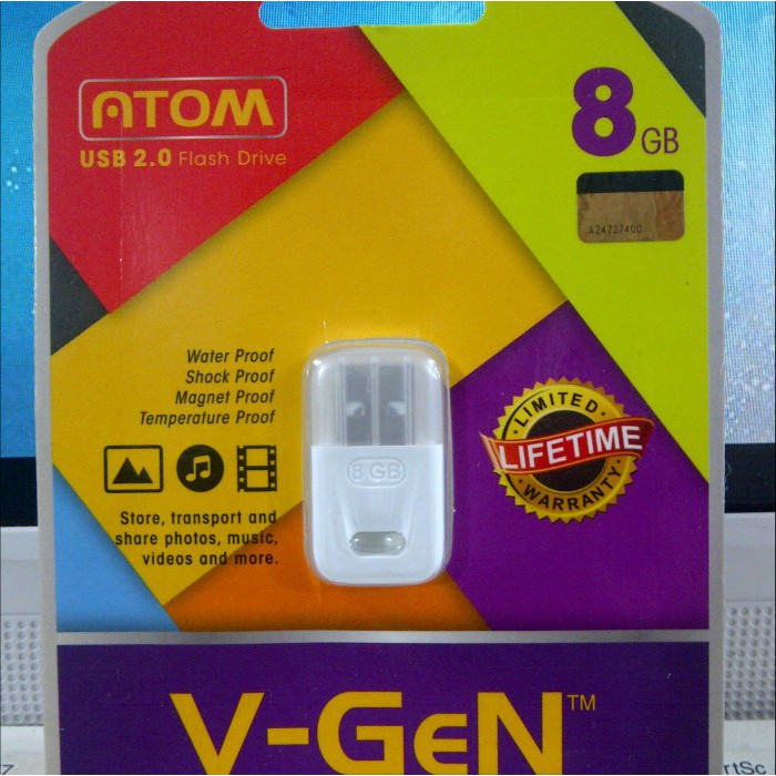 Jual Flashdisk USB V-Gen Atom 8GB Original | Shopee Indonesia