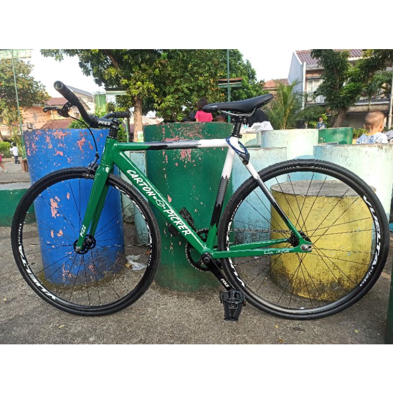 Jual Frame set Pizz Carton Picker Fixie (Fixed Gear) | Shopee Indonesia