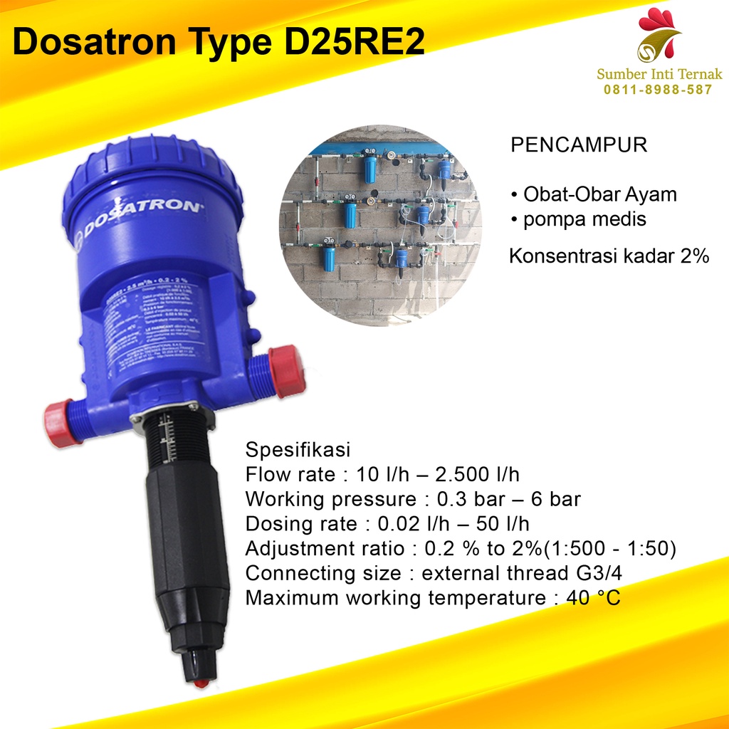 Jual Dosatron D25RE2 2% - Pencampur Obat2an Ayam - Alat Ternak Ayam Unggas | Shopee Indonesia