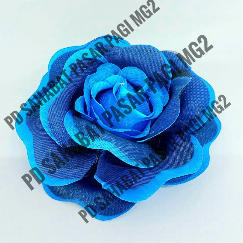 Jual Rose korsase / bunga dada warna biru lapis hitam (harga per pcs ...