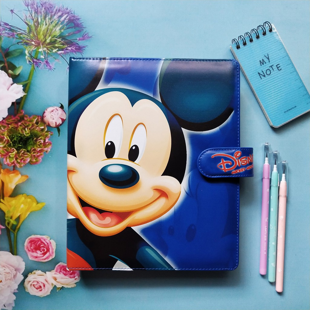 Jual BINDER PRINTING MOTIF MICKEY MOUSE A5 (20RING) DAN B5 (26RING ...