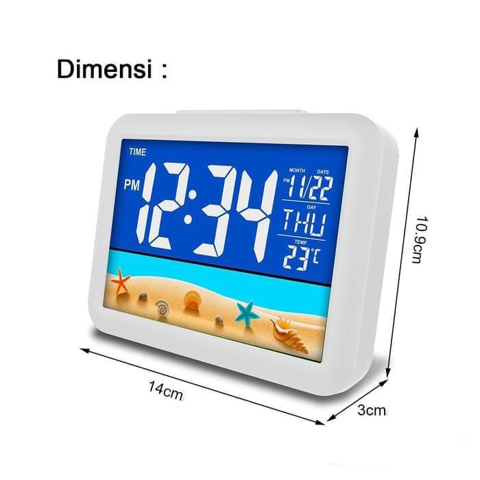 Jual Jam Meja LED Digital / Modern LED Clock Style Tipe DS 7002 ...