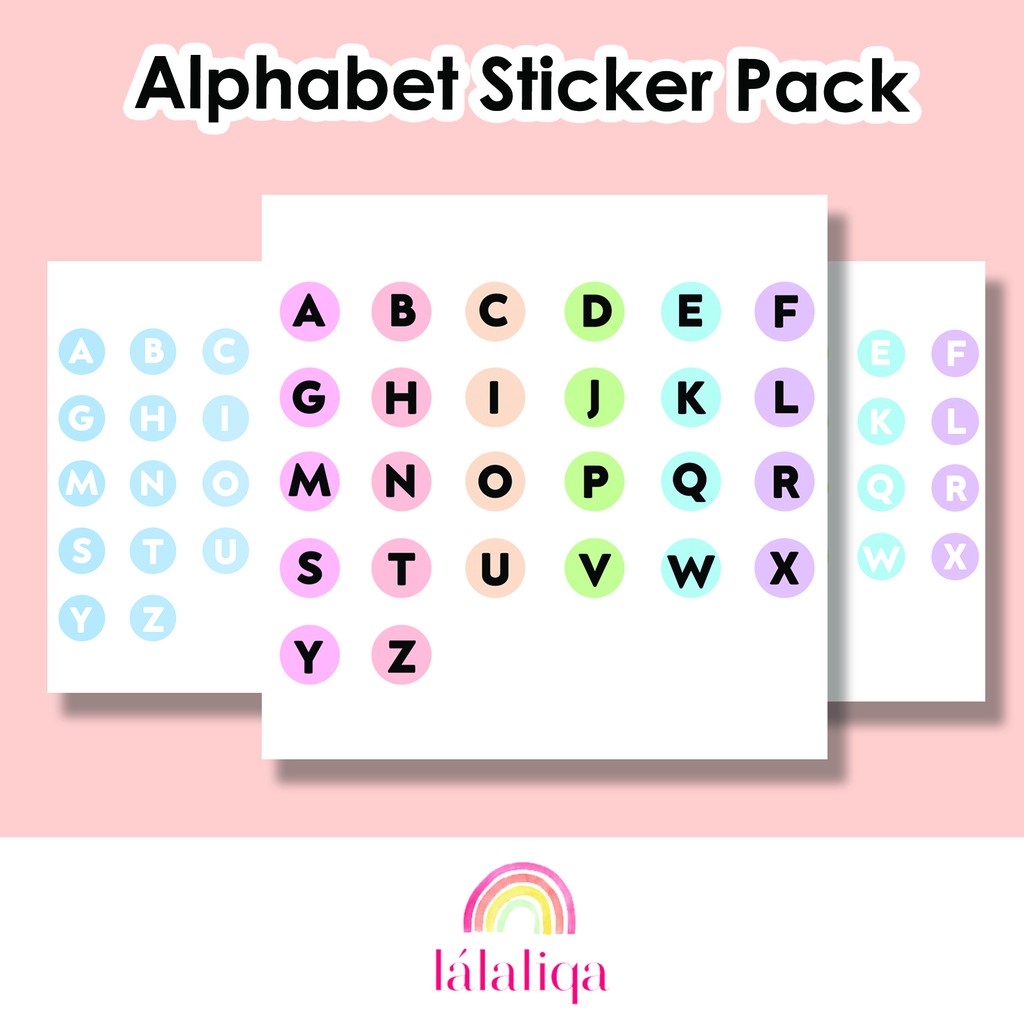 Jual STICKER ALPHABET DECO / STICKER AESTHETIC / STIKER HURUF / DECO ...