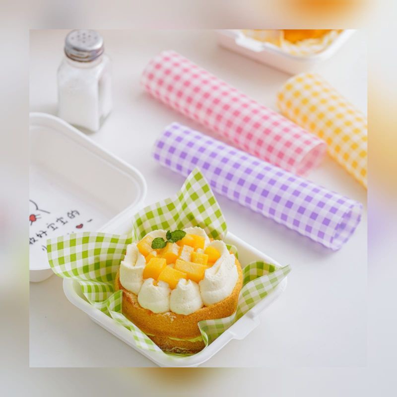 Jual Wax Paper / Baking Paper Motif KOTAK uk. 18 x 18 cm ~ 50 PCS ...