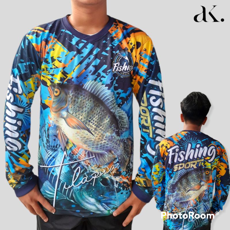 Jual Baju Mancing Premium Lengan Panjang Full Printing - Jersey Mancing ...