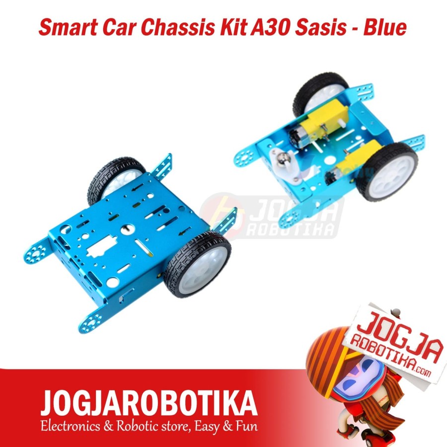 Jual Sasis Kit Mobil 2WD 2 WD Alumunium Arduino Smart Car Chassis Kit ...