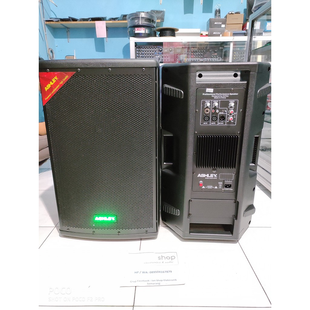 Jual Speaker Aktif Monitor Ashley Hero15 PRO 300 Watt 15 inchi | Shopee ...