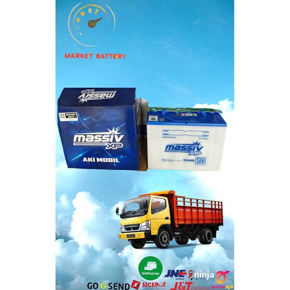 Jual Aki Massiv Xp NS70 mobil Truk, Dyna, Elf, Colt Diesel, Panther ...