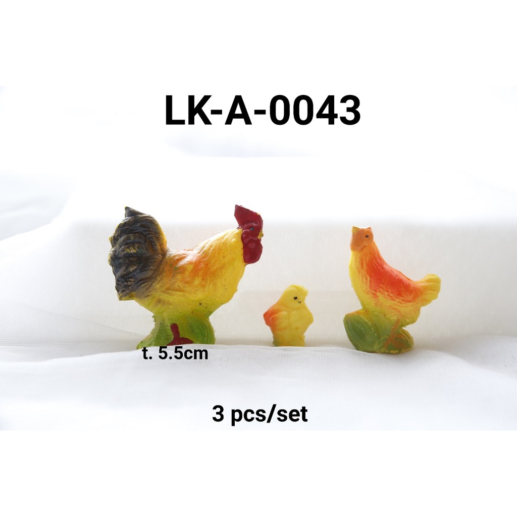 Jual LK-A-0043 Topper mainan kue tart cake lokal ayam yamama baking ...