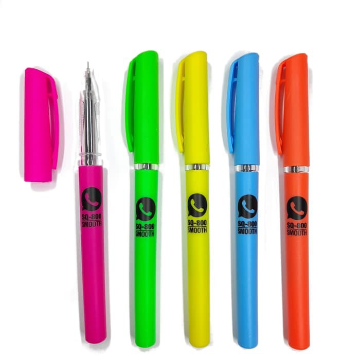 Jual Pulpen Gel / Gel Pen Squeezy Smooth 0,5mm SQ-800 | Shopee Indonesia