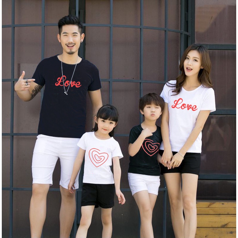 Jual FAM LOVE MAZE - baju keluarga kompak untuk acara ultah atau kaos santai liburan kembar ...