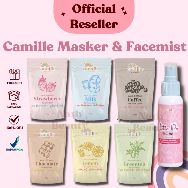 Jual [RESS RESMI] READY MASKER CAMILLE/CAMILE BEAUTY BPOM ex MYN | Shopee Indonesia