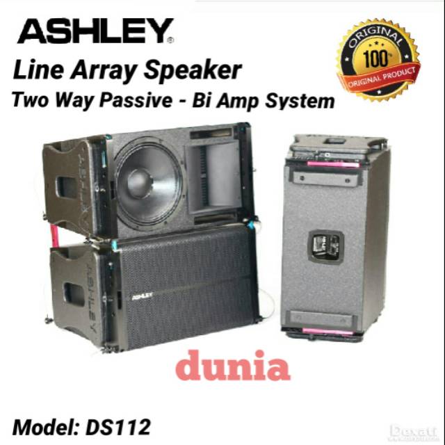 Jual SPEAKER LINE ARRAY ASHLEY DS112 ORIGINAL 12 INCH Passive | Shopee ...