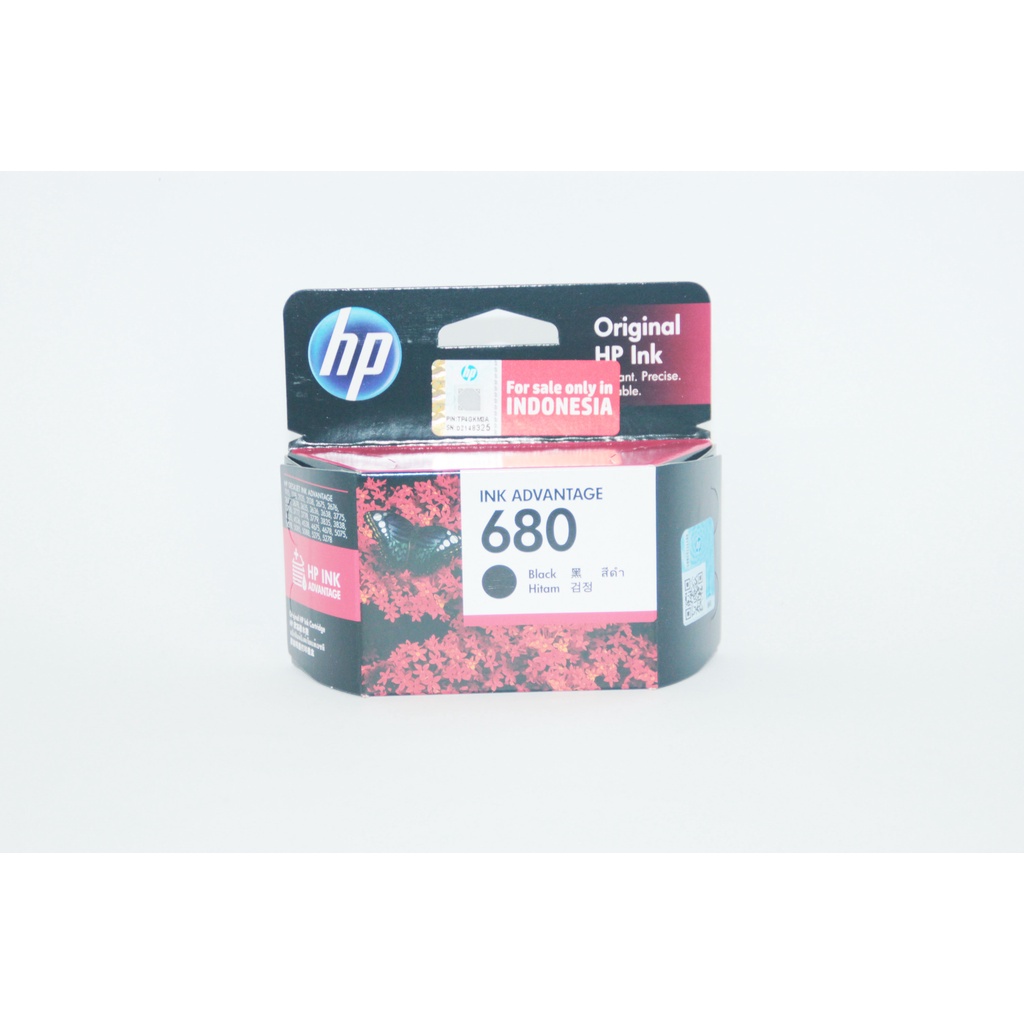 Jual Ink Cartridge Printer HP 680 Black Ink Advantage ( Original HP Ink ...