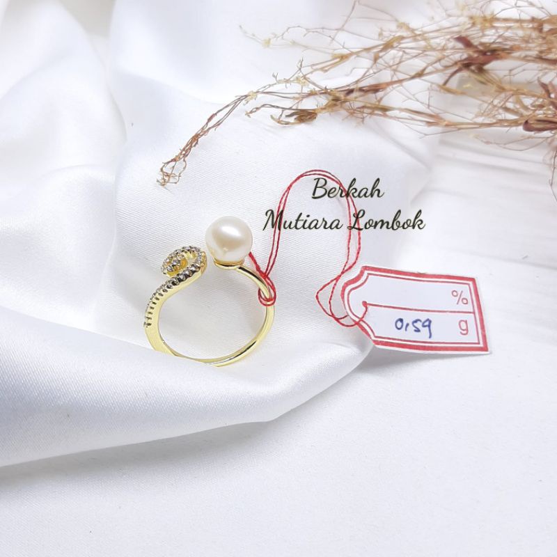 Jual Mutiara Lombok Asli Bersertifikat | Cincin Mutiara Lombok | Mutiara Air Laut | Shopee Indonesia