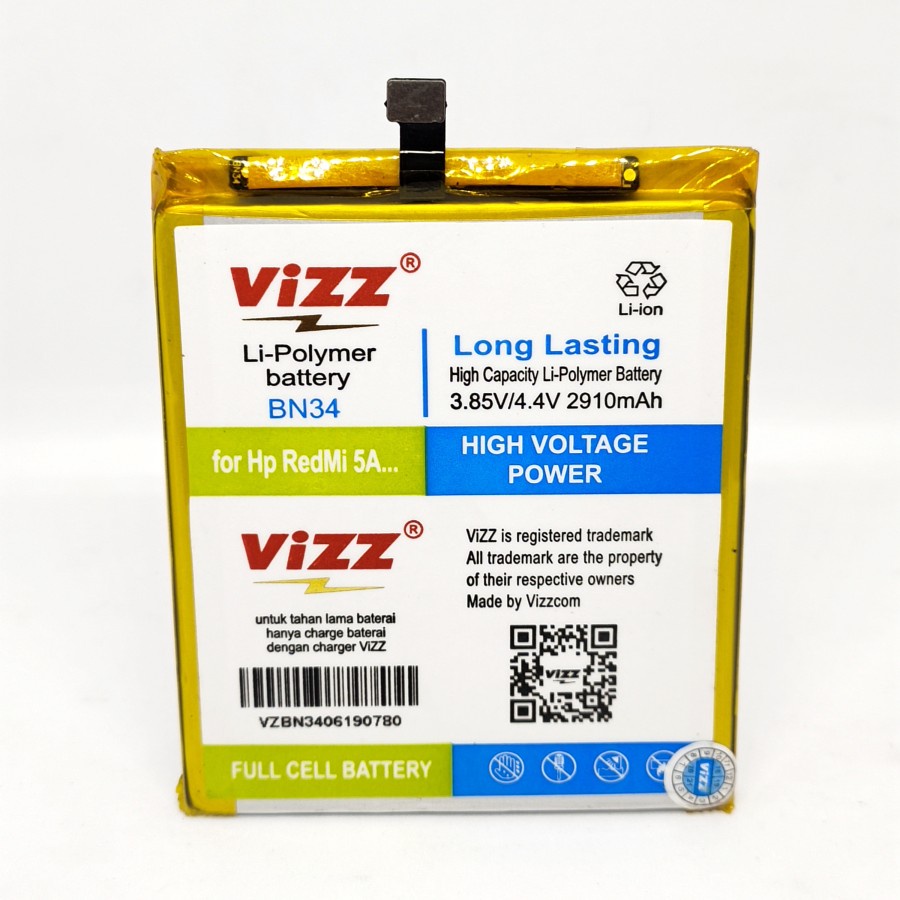 Jual VIZZ Baterai XIAOMI Redmi 5A BN34 ORIGINAL | Shopee Indonesia
