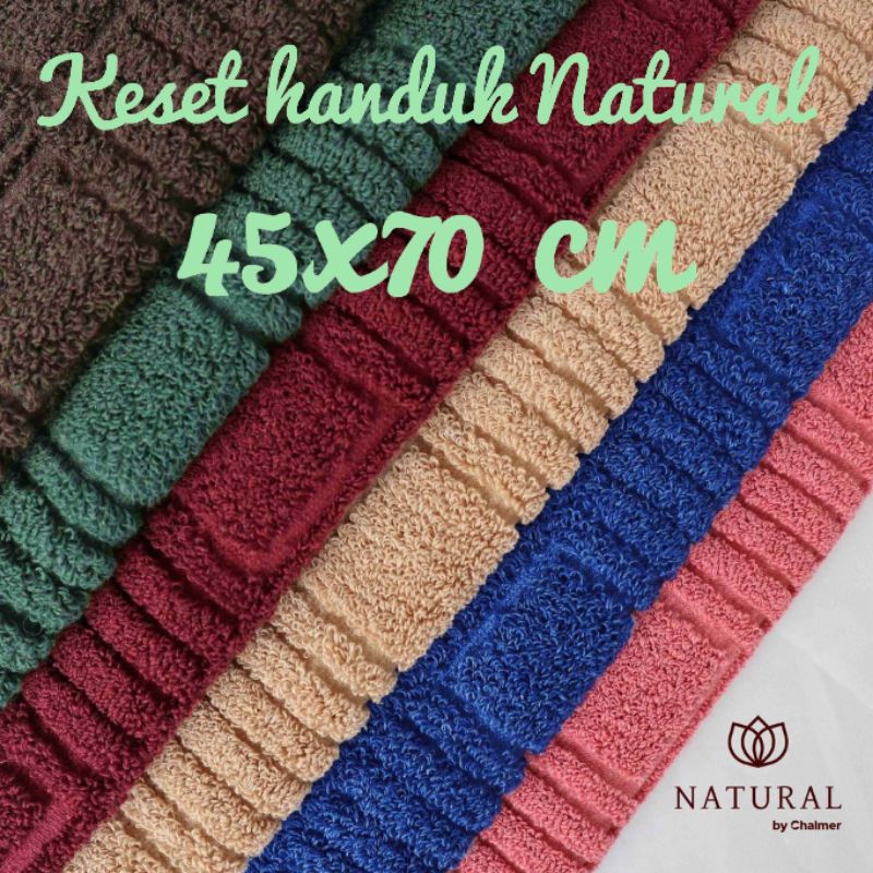 Jual Keset handuk natural by chalmer 45x70cm | Shopee Indonesia