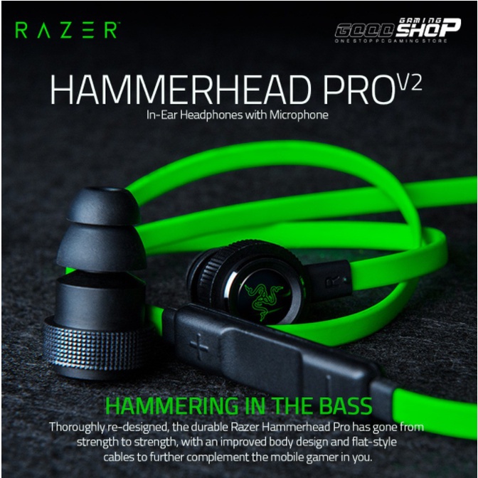 Jual Razer Hammerhead Pro V2 V1 DUO Headset Gaming Earphone Gaming ...