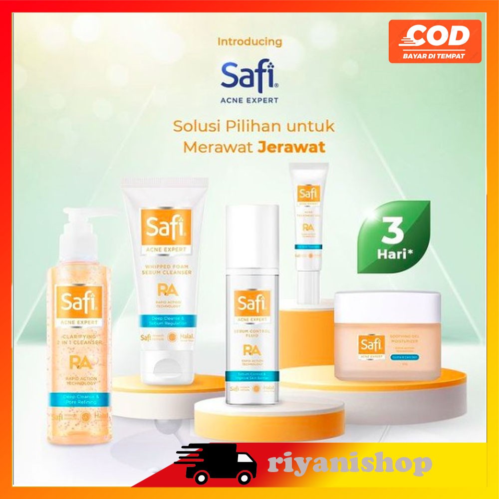 Jual Safi Acne Expert | Whip Foam 2in1 Cleanser Acne Gel Moisturizer ...